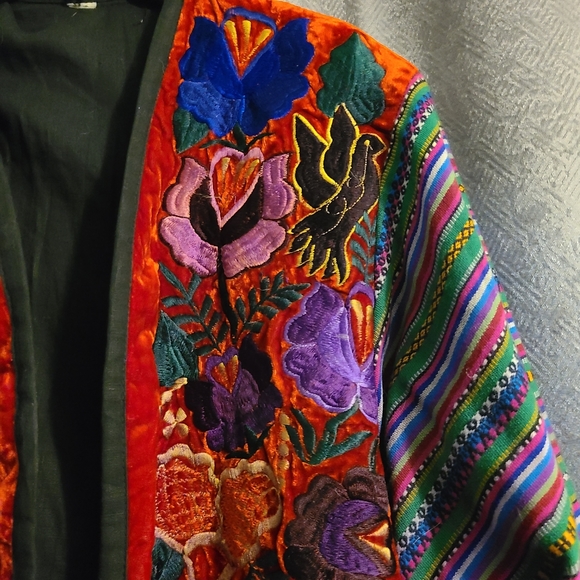 Vintage | Jackets & Coats | Vintage Guatemalan Art To Wear Boho ...